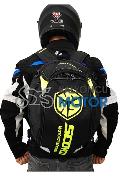 Scoyco Motosiklet Sırt Çantası Neon