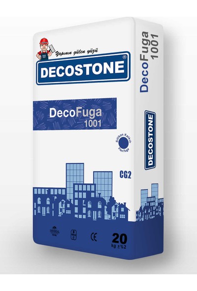 Decostone Fuga Derz Dolgu Silikonlu Beyaz 1 kg Decostone Fuga Derz Dolgu Silikonlu Beyaz 1 kg