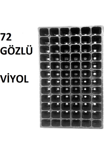 Murat Tohumculuk Murat Tohum Fide Çimlendirme Viyolü Pilastik 72 Lik 2 Adet Viyol