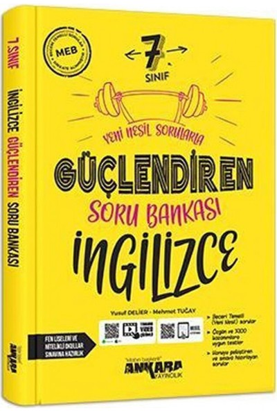 Ankara Yayınları 7. Sınıf Güçlendiren İngilizce Soru Bankası