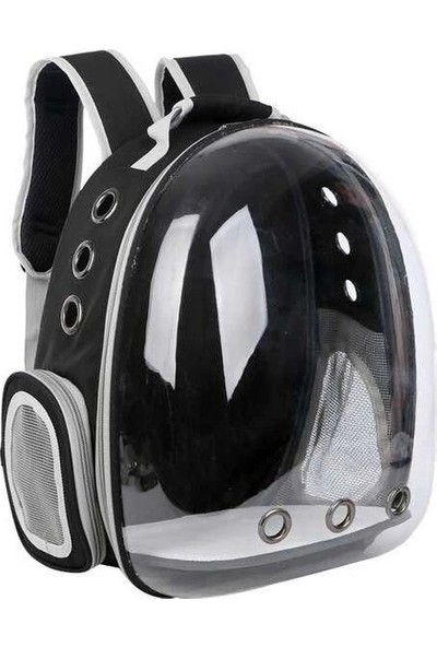 Auto Tekstil Autotekstil Siyah Astronot Kedi Köpek Taşıma Çantası 42X22X33 cm