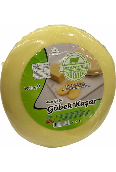KARS PEYNİRCİLİK Özkars Peynircilik Kars Taze Göbek Kaşarı 1 kg