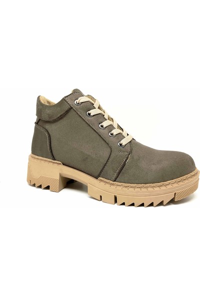 Ventes Kadın Vizon Süet Kaymaz Taban Bot 4616007Z