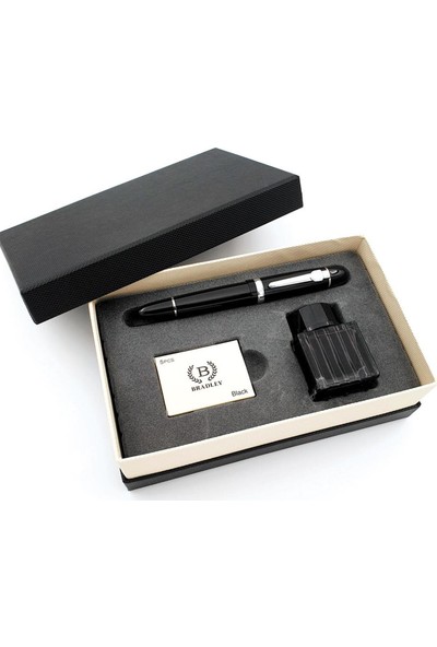 Pigado Özel Tasarım Kutusunda Bradley Siyah Dolma Kalem