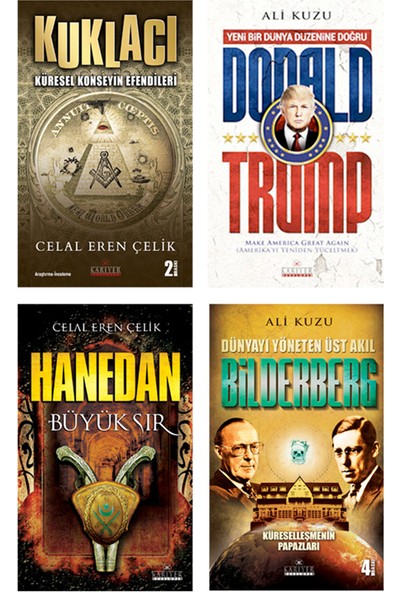 Dünyayı Yöneten Gizemli Örgütler Seti - 4 Kitap - Celal Eren Çelik - Ali Kuzu Dünyayı Yöneten Gizemli Örgütler Seti - 4 Kitap - Celal Eren Çelik - Ali Kuzu