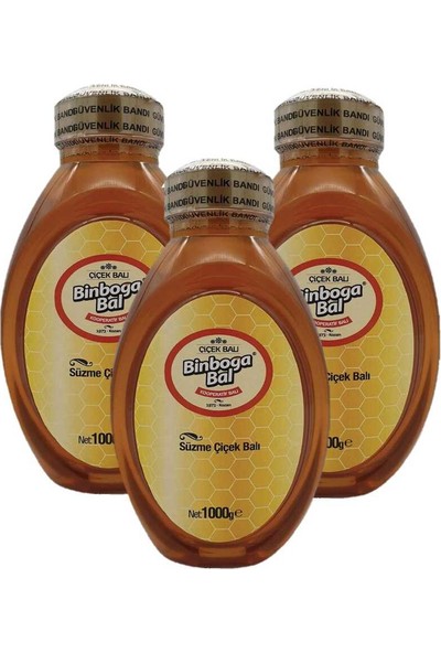Binboğa Kooperatif Çiçek Balı 1 kg x 3 Paket (3 Kg)