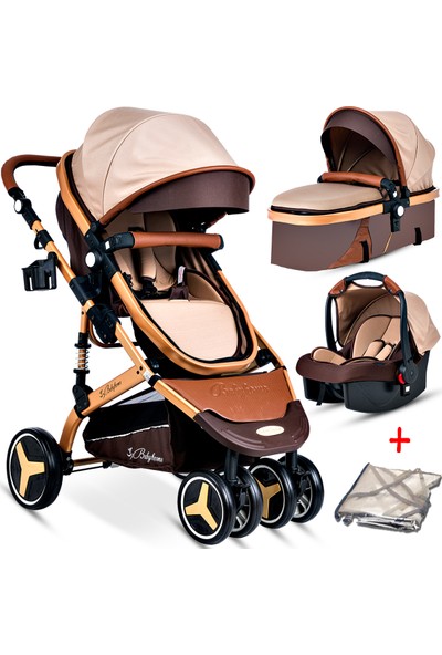 Baby Home BH-945 Paris Amortisörlü Travel Sistem Bebek Arabası Baby Home BH-945 Paris Amortisörlü Travel Sistem Bebek Arabası