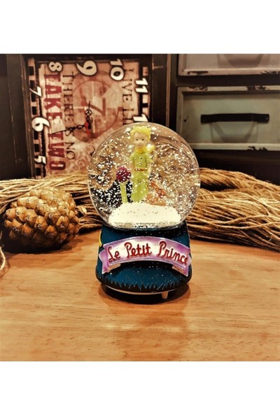 Deco Elit Küçük Boy Küçük Prens Kar Küresi Işıklı 9 cm