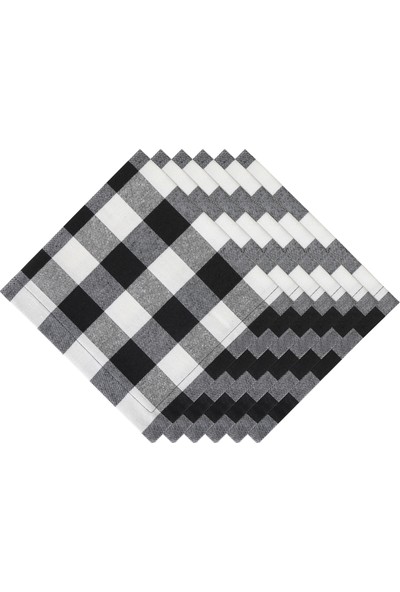 Decolini Pamuklu Büyük Kare Peçete Set (6 Adet)