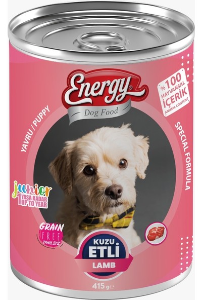Energy Kuzu Etli Yavru Köpek Maması 415 Gr. Energy Kuzu Etli Yavru Köpek Maması 415 Gr.