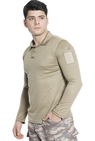 Vogel Tactical Polo Yaka Taktik Tişört Bej