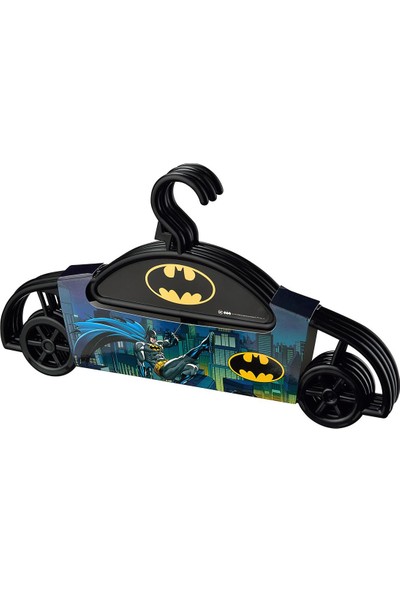 Topçu 4'lü Lisanslı Batman Tasarımlı Erkek Çocuk Elbise Askısı