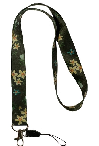 Stormistoretr Çiçek Desenli Boyun Askı Ipi Yaka Kartı Askısı