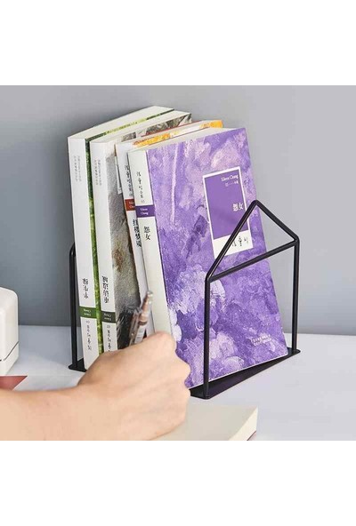 Go Dekor Masaüstü Kitap Ayracı, Ev Modeli Basit Ofis Dergi Organizatör Standı (Bir Çift) Go Dekor Masaüstü Kitap Ayracı, Ev Modeli Basit Ofis Dergi Organizatör Standı (Bir Çift)