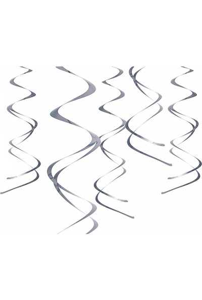 Kullan At Market Metalize Gümüş Süs Dalgası 60cm 5li Kullan At Market Metalize Gümüş Süs Dalgası 60cm 5li