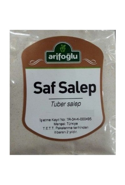 Arifoğlu Saf Sahlep Salep 100 gr Arifoğlu Saf Sahlep Salep 100 gr