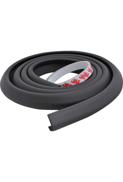 Portakal Safety Kauçuk Kenar Koruyucu 2 mt - Siyah