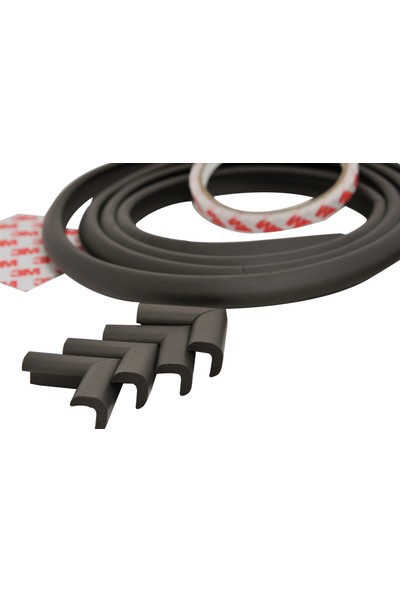 Portakal Safety Kauçuk Mini Kenar + Mini Köşe Koruyucu Seti KAHVERENGİ Portakal Safety Kauçuk Mini Kenar + Mini Köşe Koruyucu Seti KAHVERENGİ