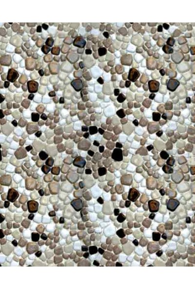 Eshel Maket Çakıl Taş Desenli Karton Kaldırım 1-50 Ölçek 3'lü