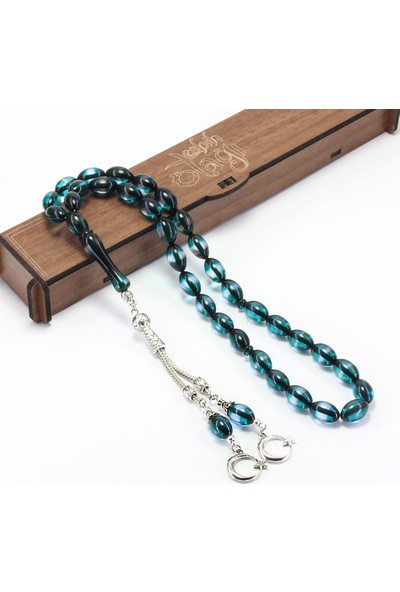 Tesbih Otağı Sürmeli Toz Kehribar Tesbih Tesbih Otağı Sürmeli Toz Kehribar Tesbih