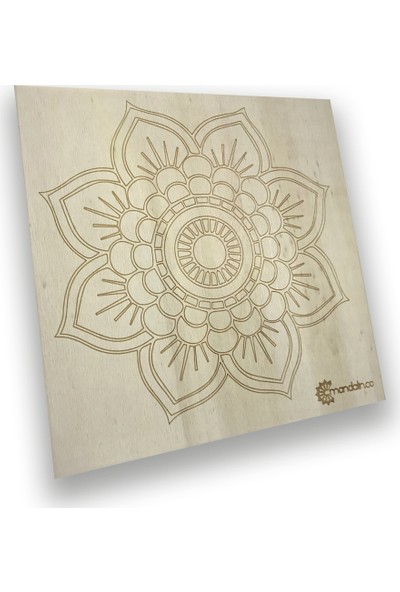 Mandalin Ahşap Mandala Boyama Mandalin Ahşap Mandala Boyama