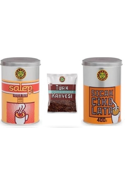 Kahve Dünyası Salep ve Sıcak Çikolata 400 G + Türk Kahvesi 100 G