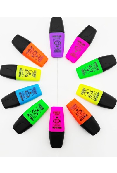 Osaka Mini Neon Renk Fosforlu Kalem Karışık 10'lu Osaka Mini Neon Renk Fosforlu Kalem Karışık 10'lu