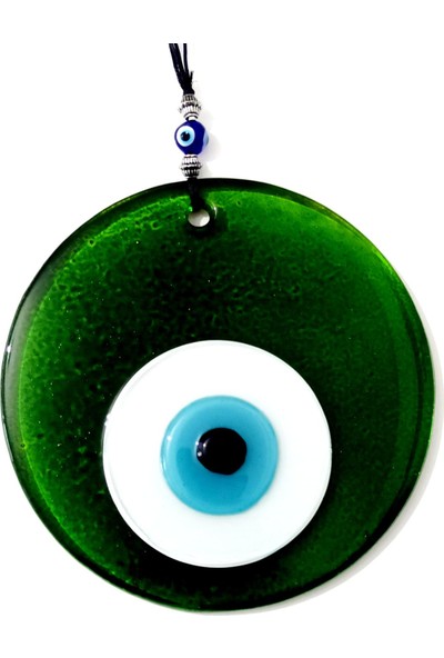 Mixperi Şeffaf Yeşil El Yapımı Nazar Boncuklu Cam Duvar Süsü Mixperi Şeffaf Yeşil El Yapımı Nazar Boncuklu Cam Duvar Süsü