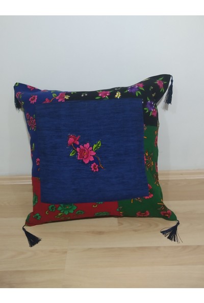 Momsandbabies Aplikeli Otantik Minder-Kırlent Kılıfı