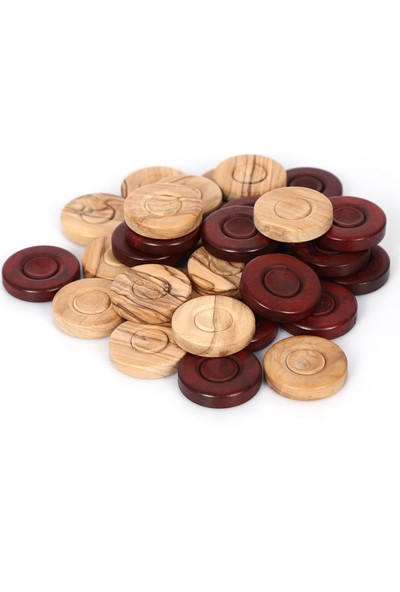 Pusula Oyun Zeytin ve Şimşir Ağacından Hareli Tavla Pulu 35 mm Pusula Oyun Zeytin ve Şimşir Ağacından Hareli Tavla Pulu 35 mm