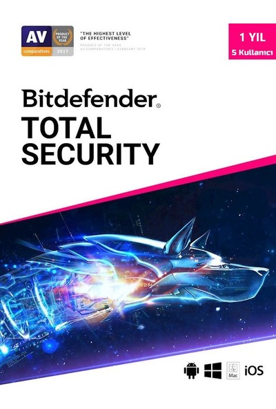 Bitdefender Total Security 2020 (1 Yıl) (5 Kullanıcı) Lisans Dijital Kod Bitdefender Total Security 2020 (1 Yıl) (5 Kullanıcı) Lisans Dijital Kod