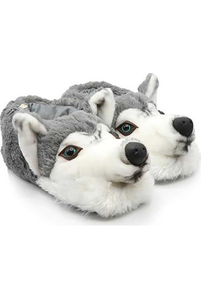 Twigy TT0663 Siberia Gri Kadın Hayvanlı Panduf-Gri Twigy TT0663 Siberia Gri Kadın Hayvanlı Panduf-Gri