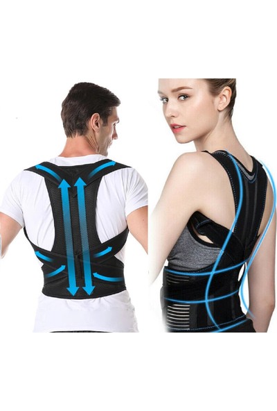 Ankaflex Çift Balenli Dik Durus Korsesi Bayan Erkek Bel Sırt Dik Durmak İçin Korse