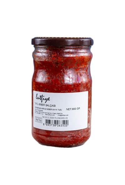 Lütfiye Tatlı Biber Salçası 600GR Lütfiye Tatlı Biber Salçası 600GR