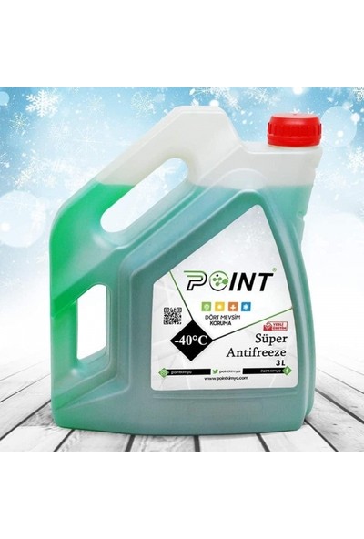 Point 3 Litre -40 Derece Mavi Organik Antifiriz Point 3 Litre -40 Derece Mavi Organik Antifiriz