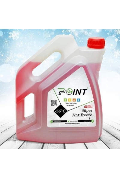 Point 3 Litre -56 Derece Kırmızı Organik Antifiriz Point 3 Litre -56 Derece Kırmızı Organik Antifiriz