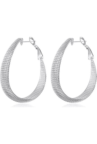 Anello 925 Ayar Hasır Örgü Sallantılı Kadın Küpe Anello 925 Ayar Hasır Örgü Sallantılı Kadın Küpe