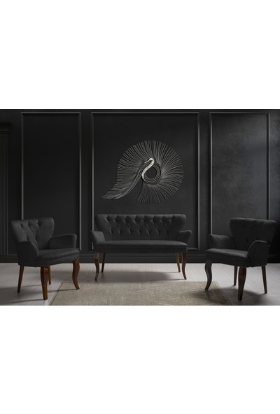 Wood Labs Woodlabs Kollu Çay Seti Koltuk Takımı Ceviz Ayak Wood Labs Woodlabs Kollu Çay Seti Koltuk Takımı Ceviz Ayak