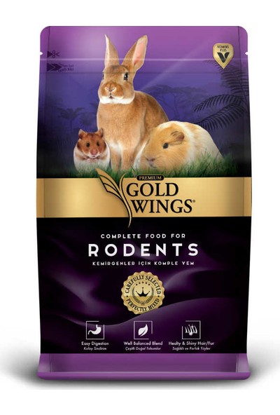 Gold Wings Premium Kemirgen Yemi 1 kg