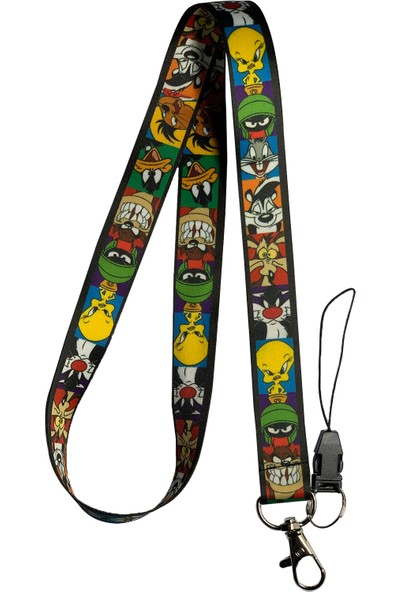 Stormistoretr Looney Tunes Boyun İpi ve Yaka Kartı Askılığı