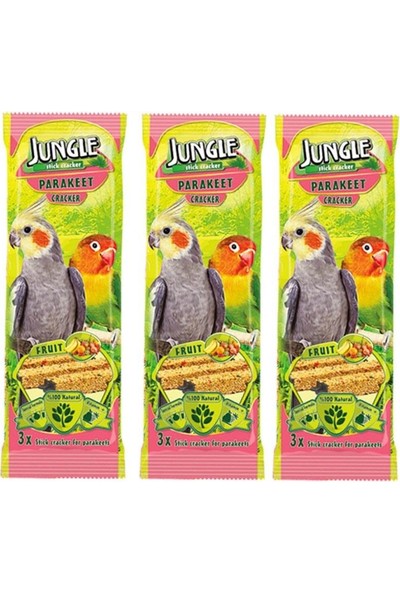 Jungle Meyveli Paraket Krakeri 3'lü (3 Adet)