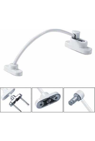 Netodak Çelik Halatlı Kilit Pvc Pencere Emniyet Çocuk Güvenlik Kilidi 1ADET Netodak Çelik Halatlı Kilit Pvc Pencere Emniyet Çocuk Güvenlik Kilidi 1ADET