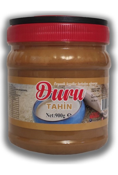 Duru Organik - Çifte Kavrulmuş Tahin 900 gr Duru Organik - Çifte Kavrulmuş Tahin 900 gr