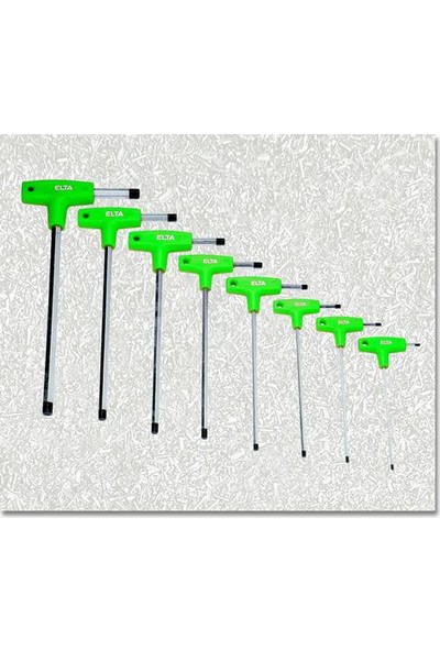 İzeltaş Elta T Tipi Allen Anahtar Takımı 8'li - 4922008108 İzeltaş Elta T Tipi Allen Anahtar Takımı 8'li - 4922008108