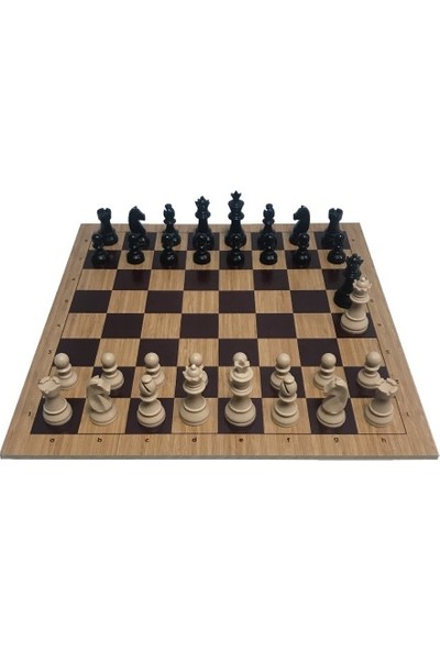 Yeni Satranç Profesyonel Satranç Taşları ( 95 mm ) - Mdf Zemin