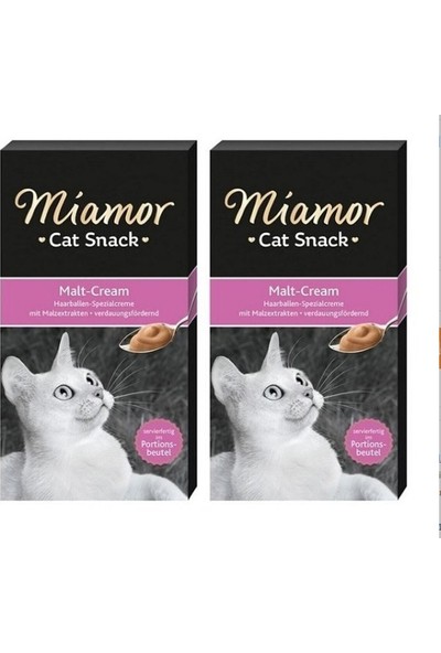Miamor Cream Malt Maya Kedi Ödülü 6 X15 Gr. 2 Li Eko Paket Miamor Cream Malt Maya Kedi Ödülü 6 X15 Gr. 2 Li Eko Paket