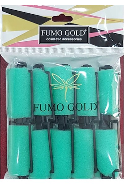 Fumo Sünger Bigudi Yeşil 10lu