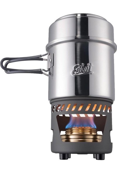 Esbit Alkol Brülörlü Paslanmaz Çelik Tencere 0,985L