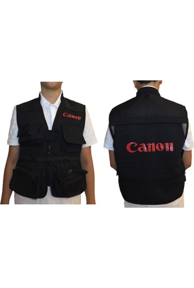 Utp Canon Siyah Fotoğrafçı Yeleği Xxl Beden