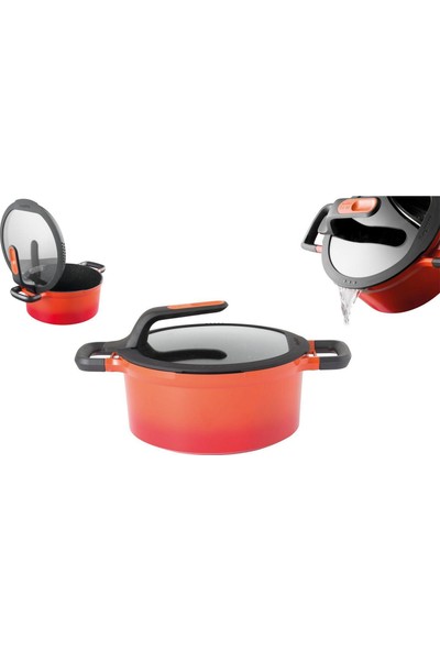 Berghoff 2307402 Berghoff Gem Stay Cool Tencere Turuncu 24 cm